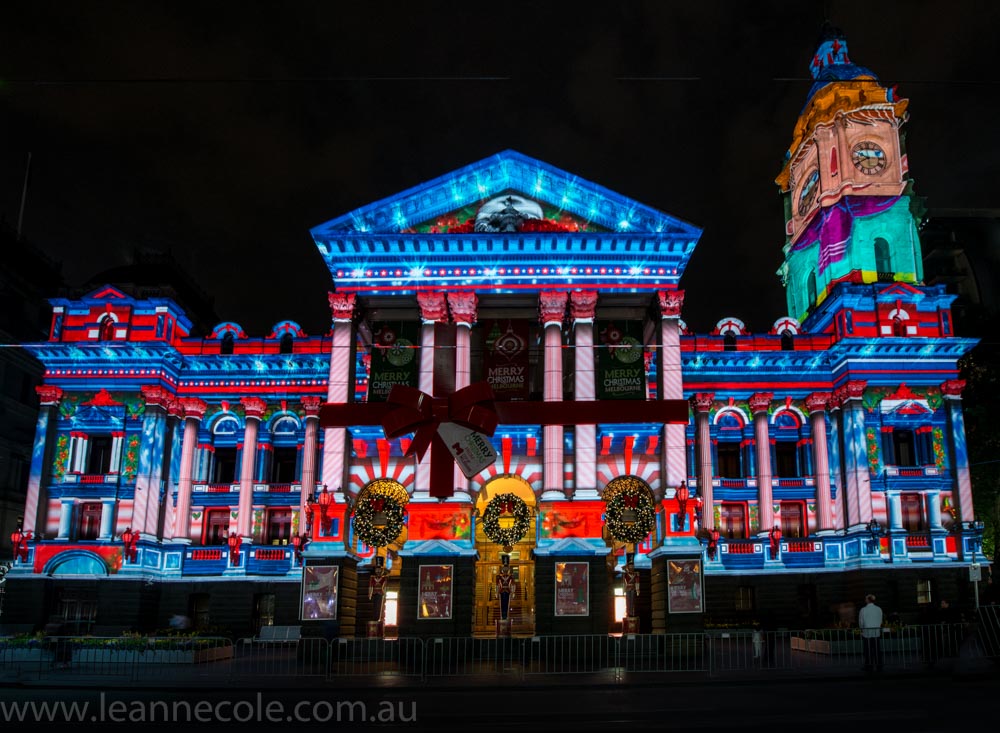 Christmas’s Past – Light show on the townhall – LEANNE COLE
